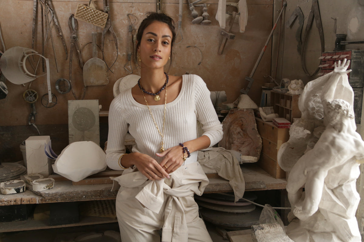 Collier améthystes Paula – carthage-creation